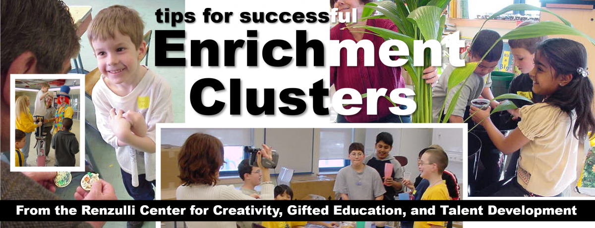 Enrichment Clusters | Renzulli Center for Creativity, Gifted Education ...